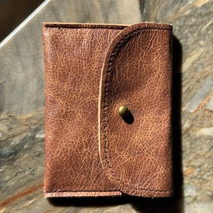 Handmade Leather Business Card Holder/ Money Pouch / Business Card Case ...