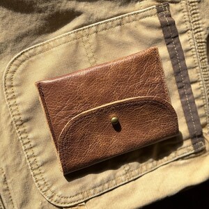 Leather Business Card Holder/ Money Pouch / Business Card Case / Credit ...