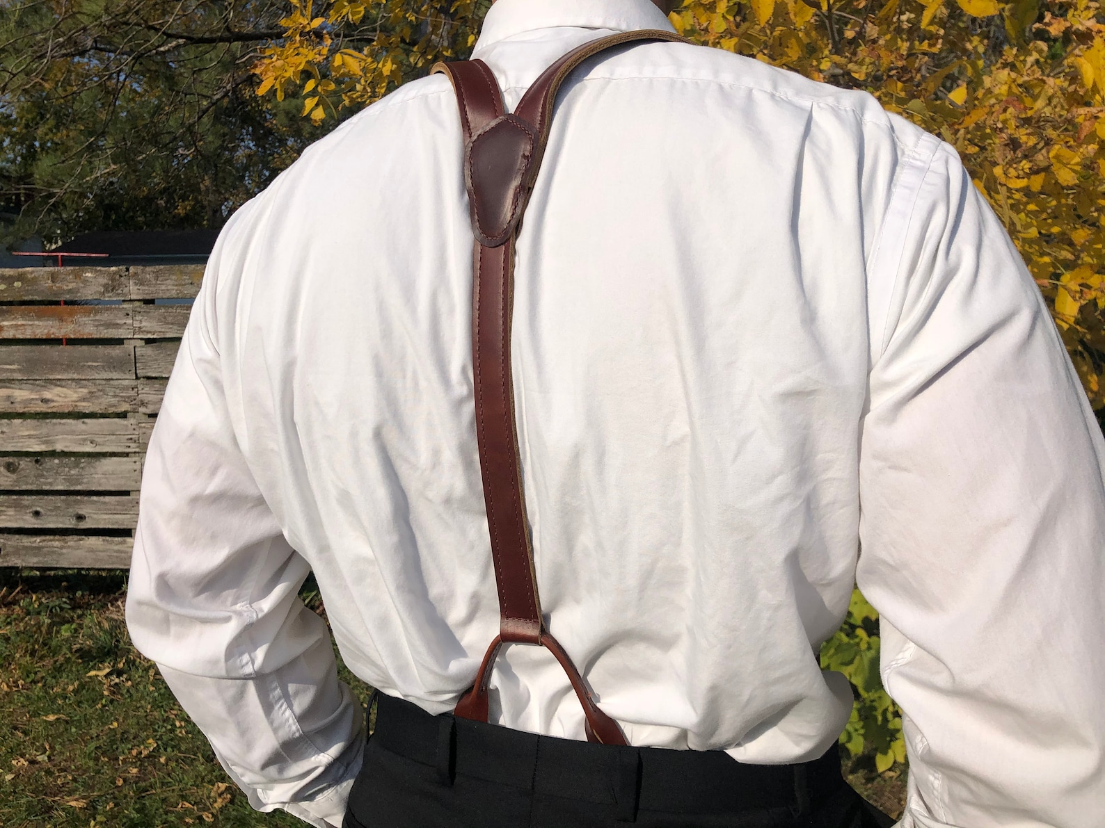 Men's Leather Button Suspenders Wedding Men Suspenders - Etsy