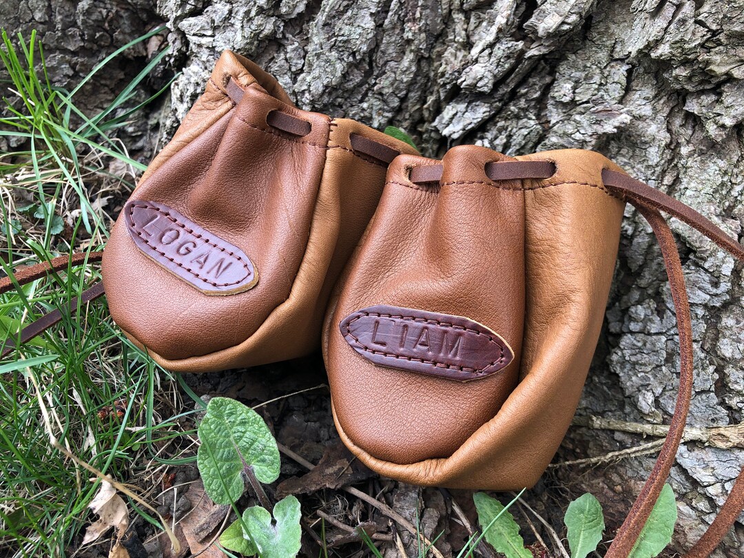 Personalized Small Leather Coin Pouch Vintage Style Medieval Era Pouch ...