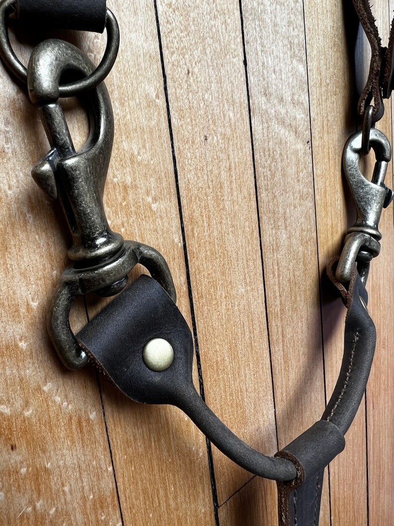 Handmade Leather Suspenders With Belt Loop Attachments: Heavy Duty Work ...