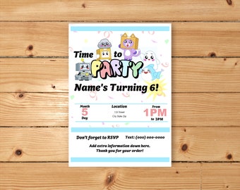 Lanky Box Invite - Etsy