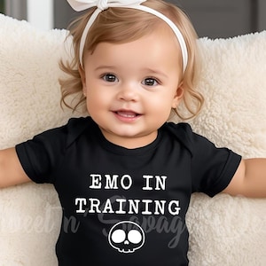 Emo Baby Onesies®, Emo in Training Onesie®, Baby Shower Gifts, Gender ...