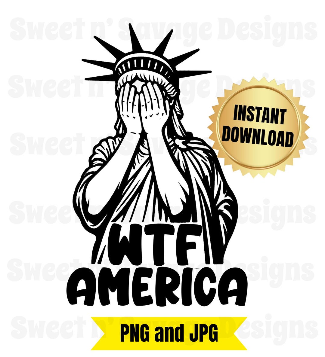 WTF America PNG Download | Design for Protest Sign Download | Cricut ...
