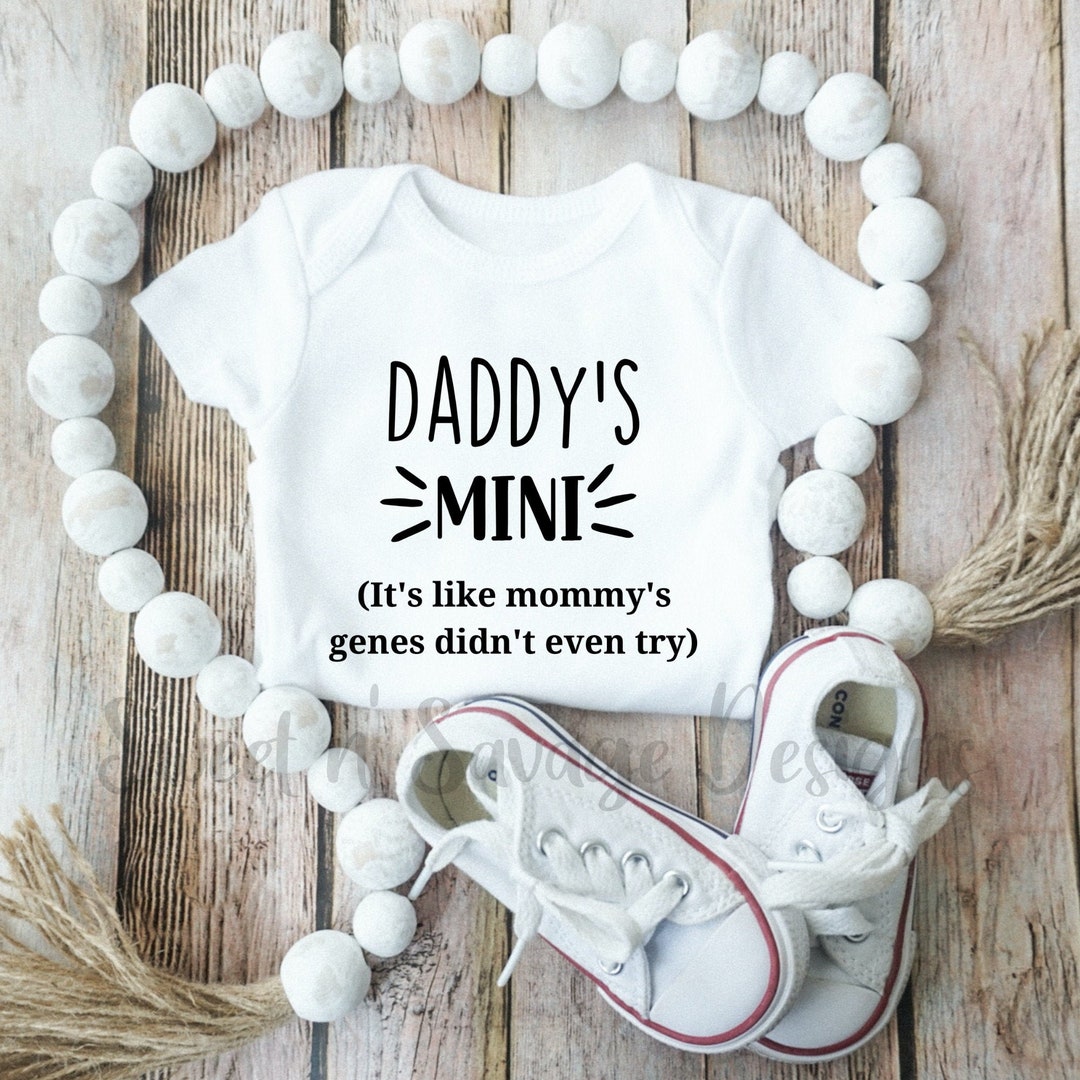 Daddy's Mini Onesie®, Daddy's Twin Bodysuit, Dad's Clone Shirt, Trendy ...