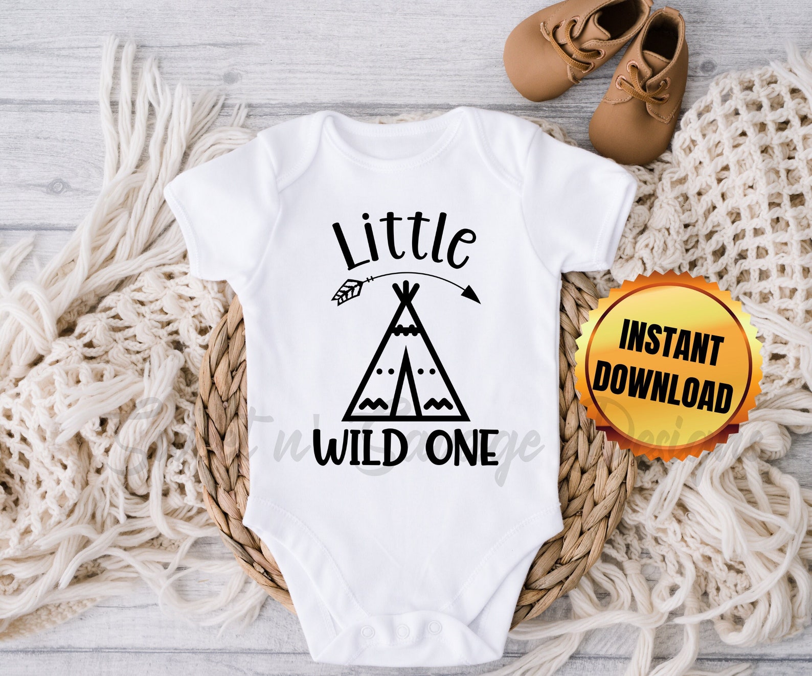 Little Wild One SVG | Boho Digital Download | Baby and Child Clipart ...