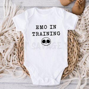 Emo Baby Onesies®, Emo in Training Onesie®, Baby Shower Gifts, Gender ...