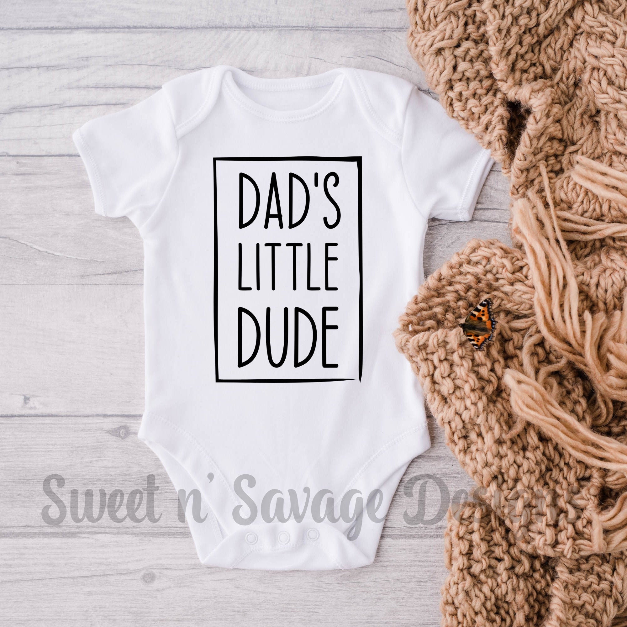 Dad's Little Dude Onesies®, Baby Shower Gift, Daddy's Boy Onsie ...