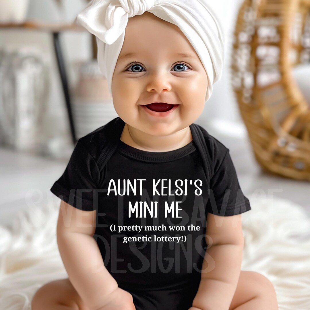 Funny Custom Aunt Onesie® | Funny Uncle Onesies® | Custom Mini Me ...