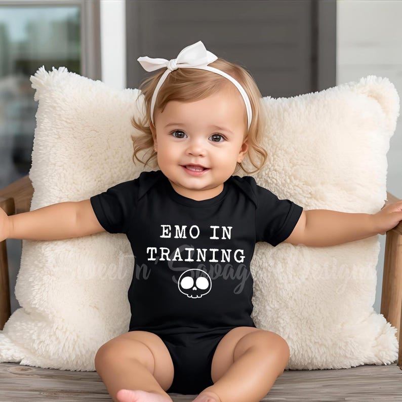 Emo Baby Onesies®, Emo in Training Onesie®, Baby Shower Gifts, Gender ...