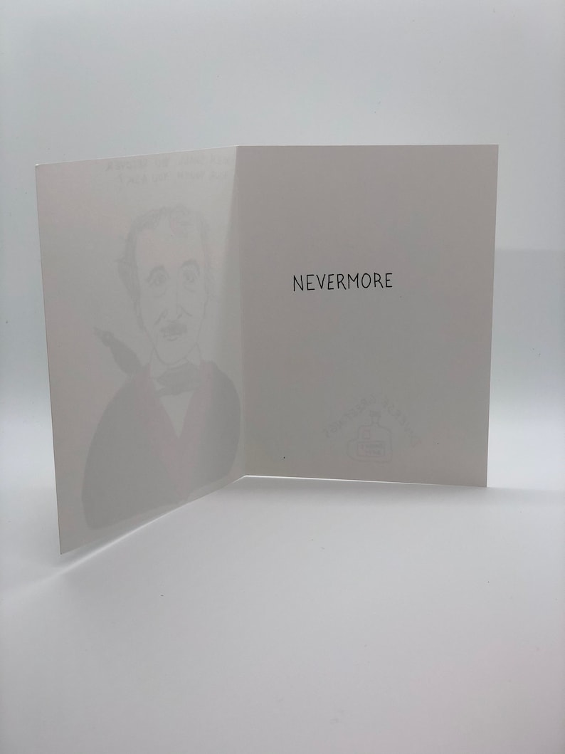 Edgar Allen Poe Birthday Card - Etsy