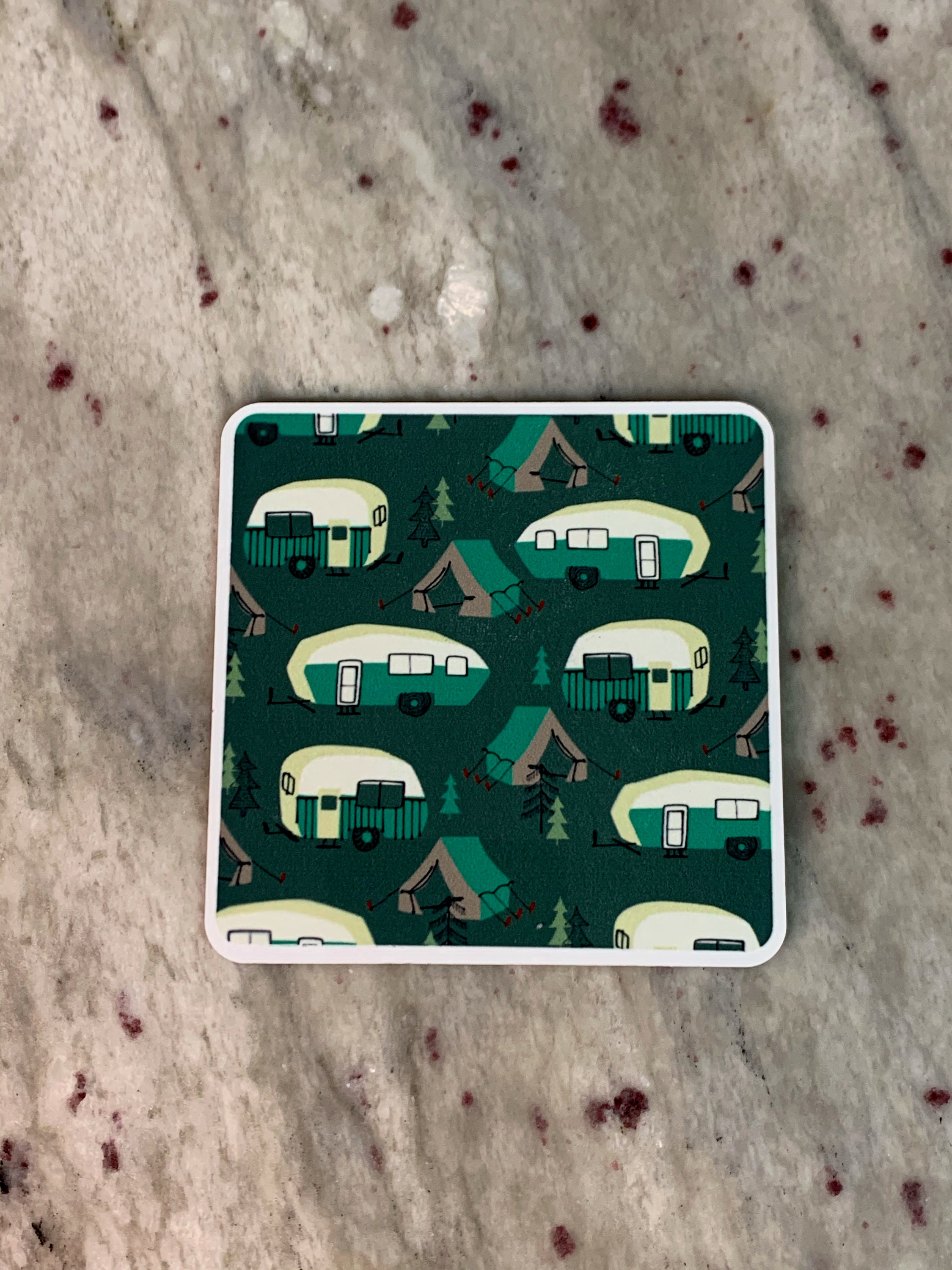 Camping Themed Coasters, Infusible Ink Coasters, Set of 4 Coasters - Etsy