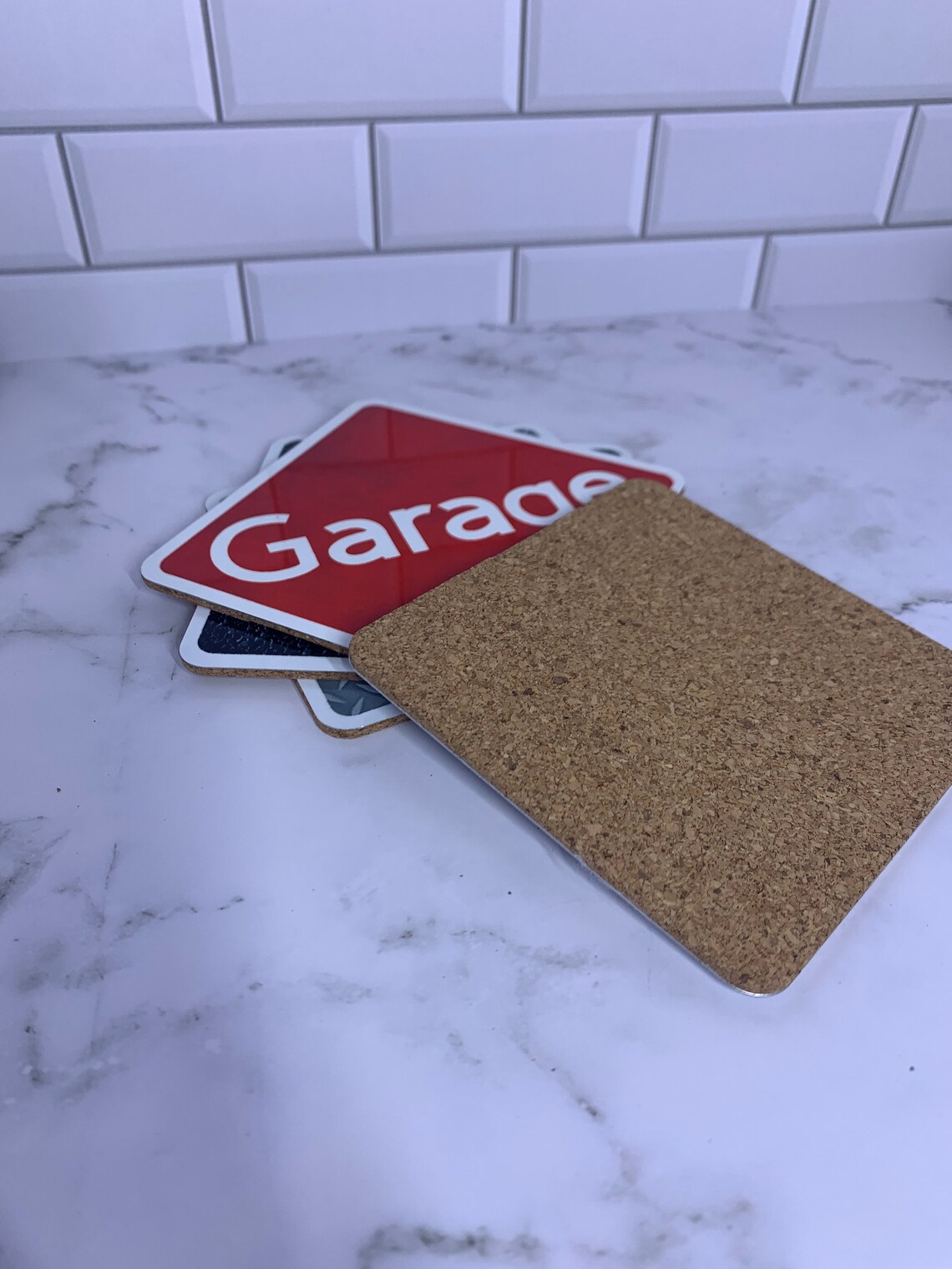 Mechanic Garage Coasters Set of 4 Coasters Father's - Etsy