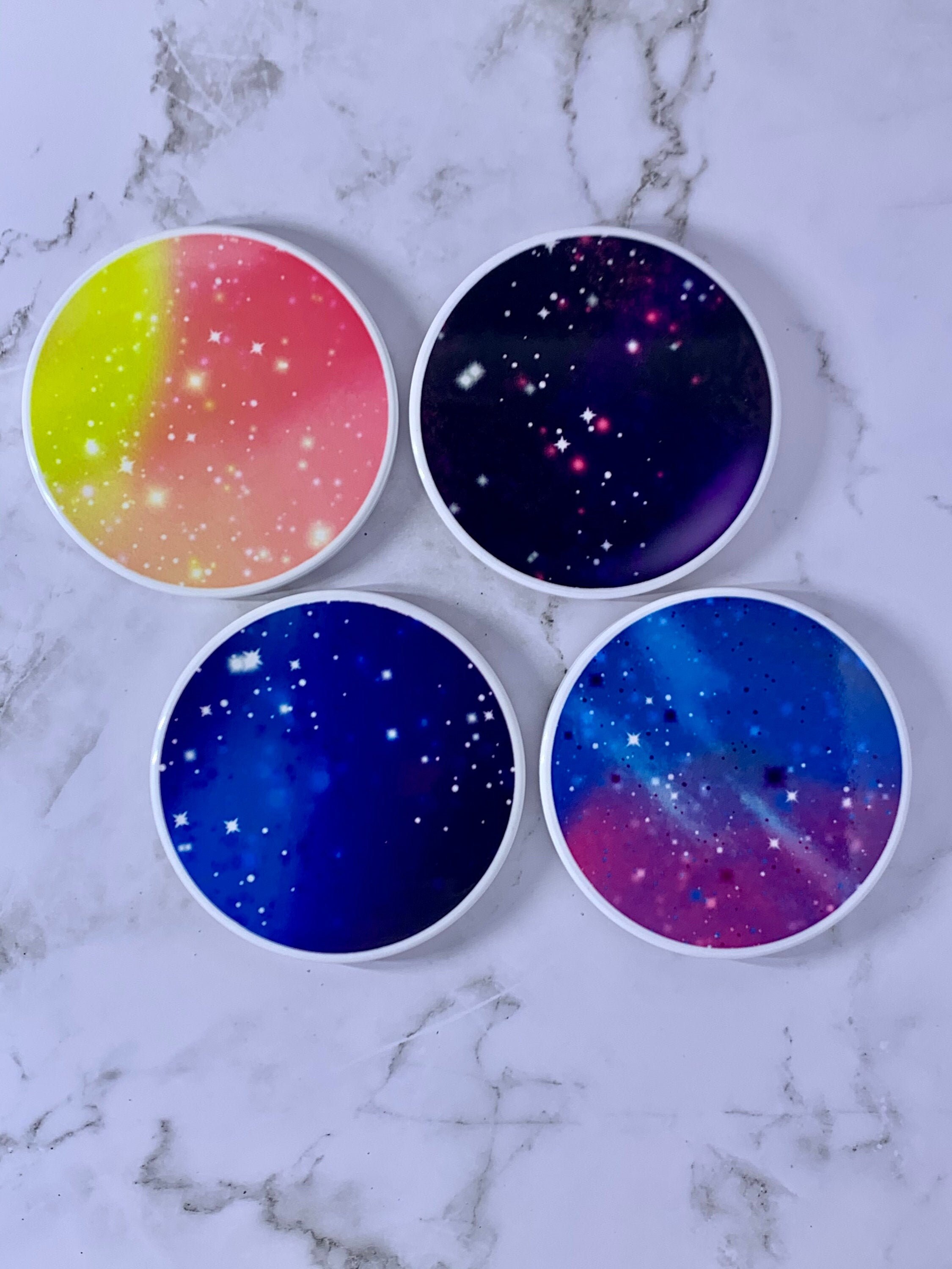 Galactic Stars Coaster Set, Infusible Ink Coasters, Set of 4 Coasters ...