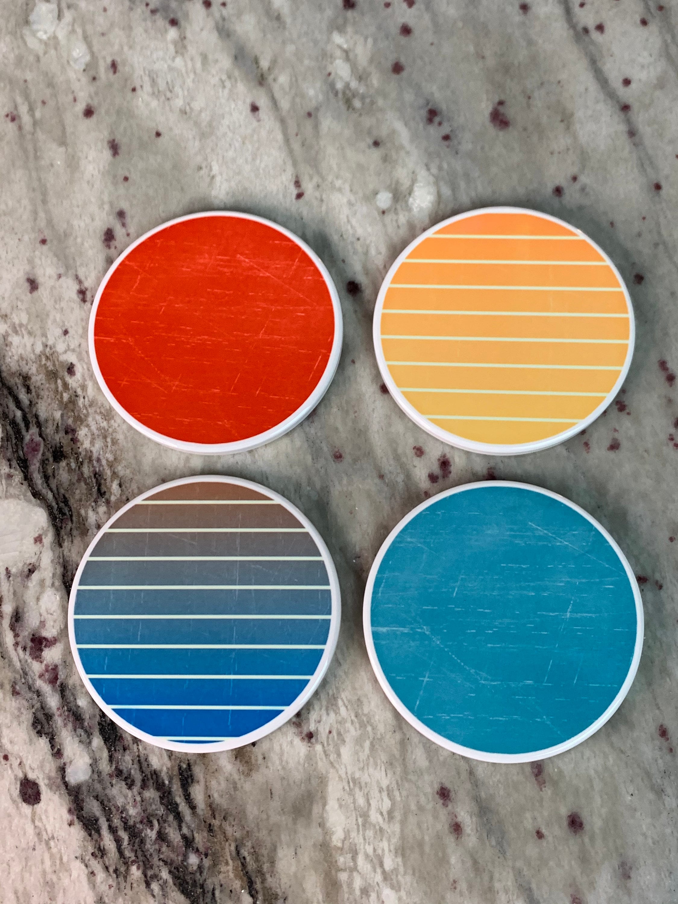 Vintage Ombre Coaster Set, Infusible Ink Coasters, Set of 4 Coasters - Etsy