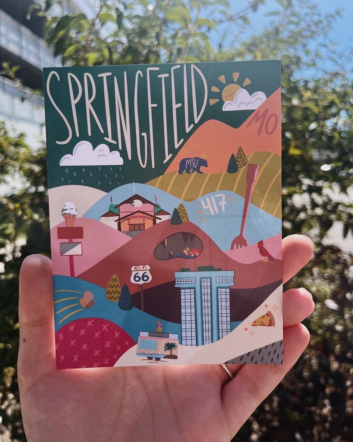 Hello Springfield, MO Postcard - Etsy