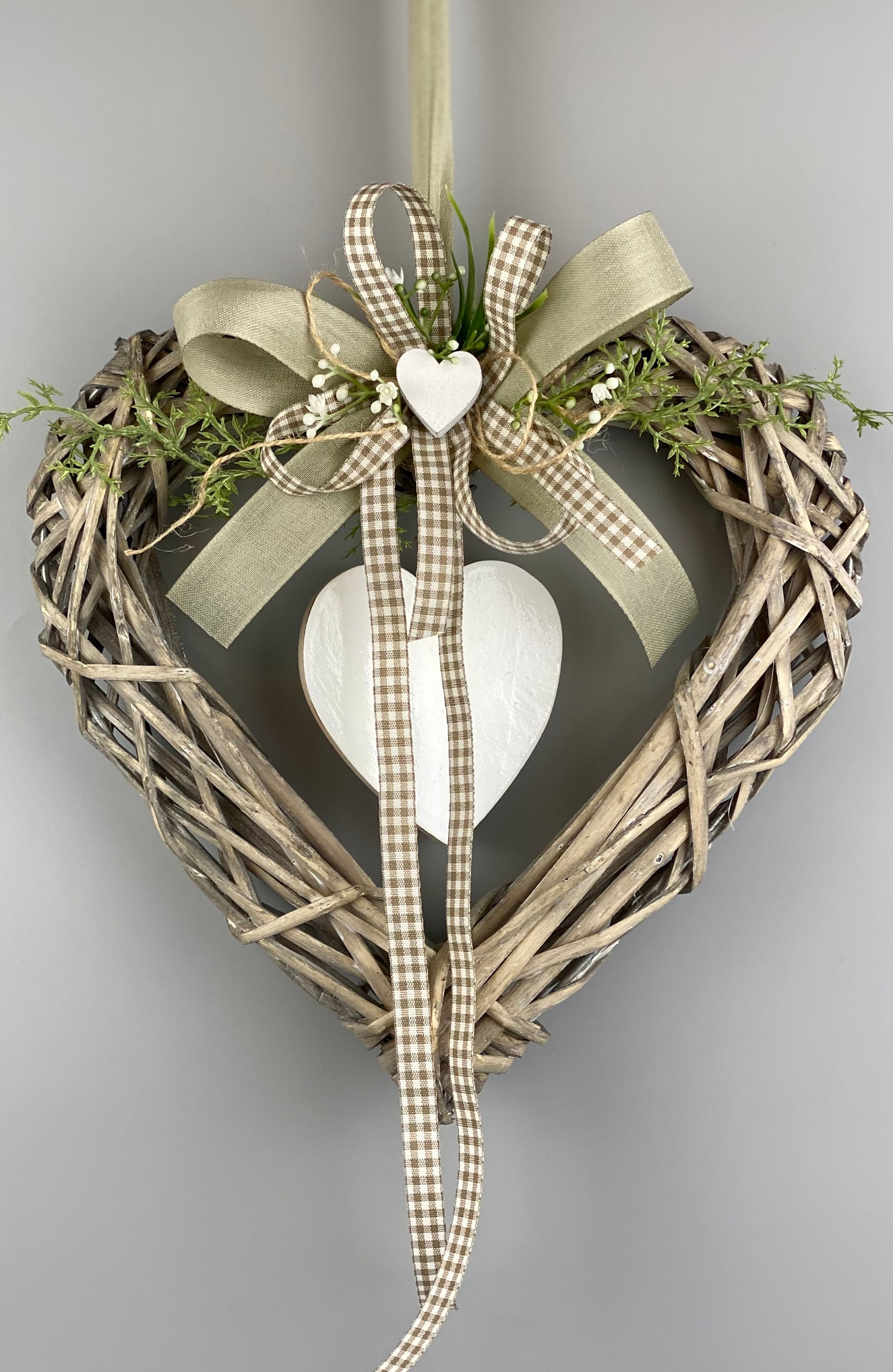 Türkranz Kranz ganzjährig Türschmuck Herzform Herz für die - Etsy Schweiz