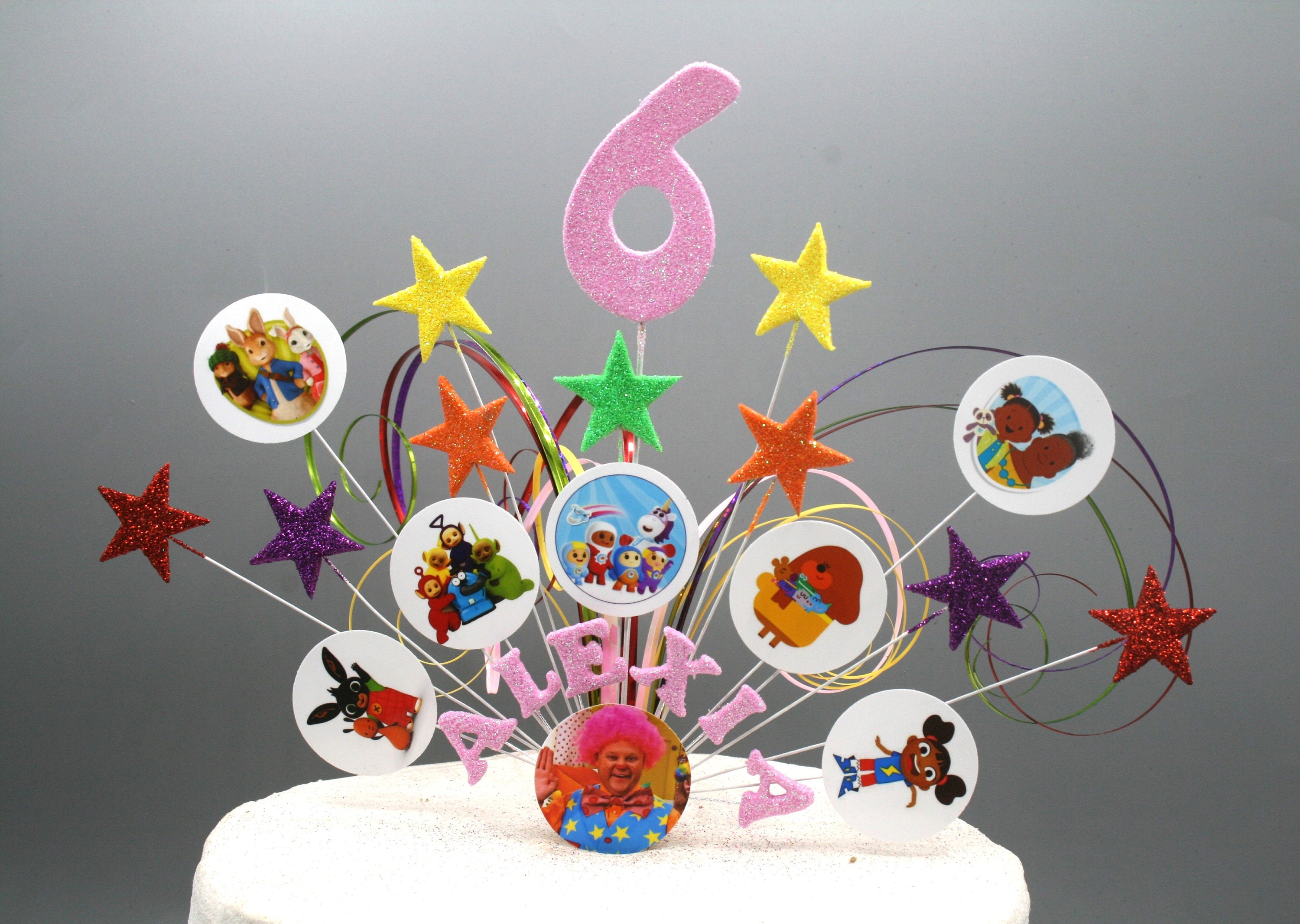 Children's Kid's Cake Topper Stars on Wires Cake Decoration Fun ...