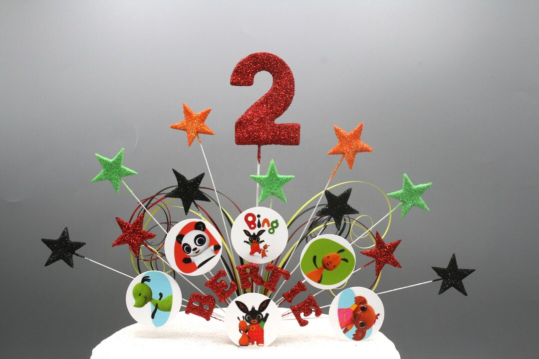 Children's Kid's Cake Topper Stars on Wires Cake Decoration Fun ...