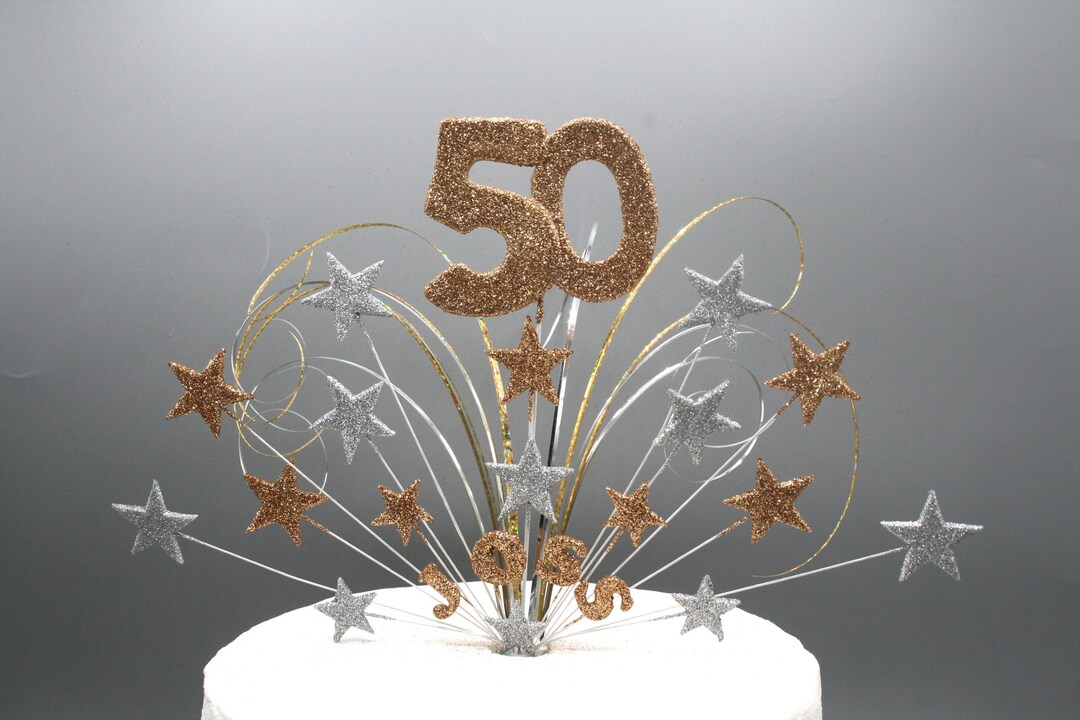 Personalised Cake Topper Toppers Hearts Stars Custom Cake Decoration ...