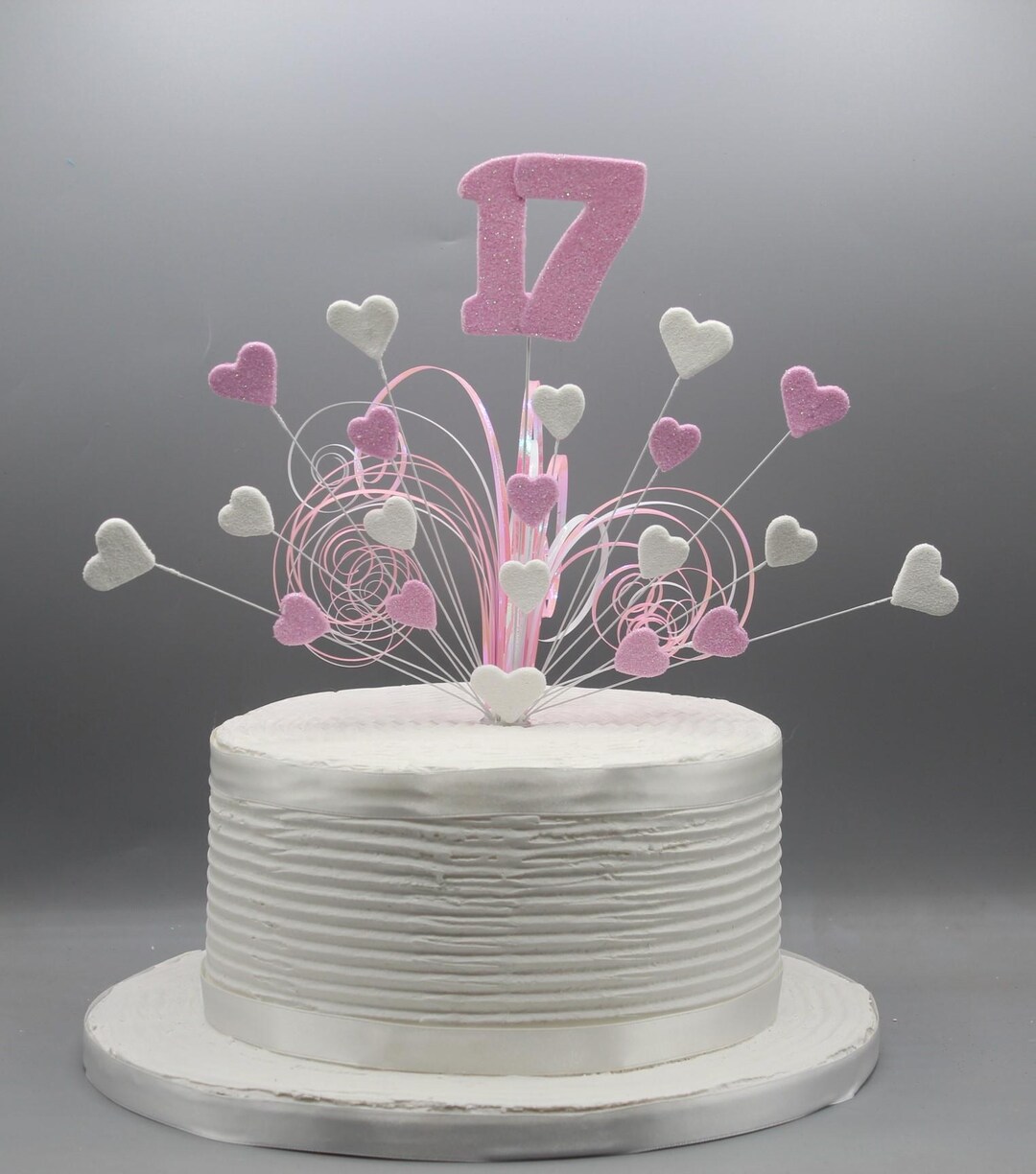 Cake Topper Toppers Hearts Stars Personalised Custom Cake Decoration ...