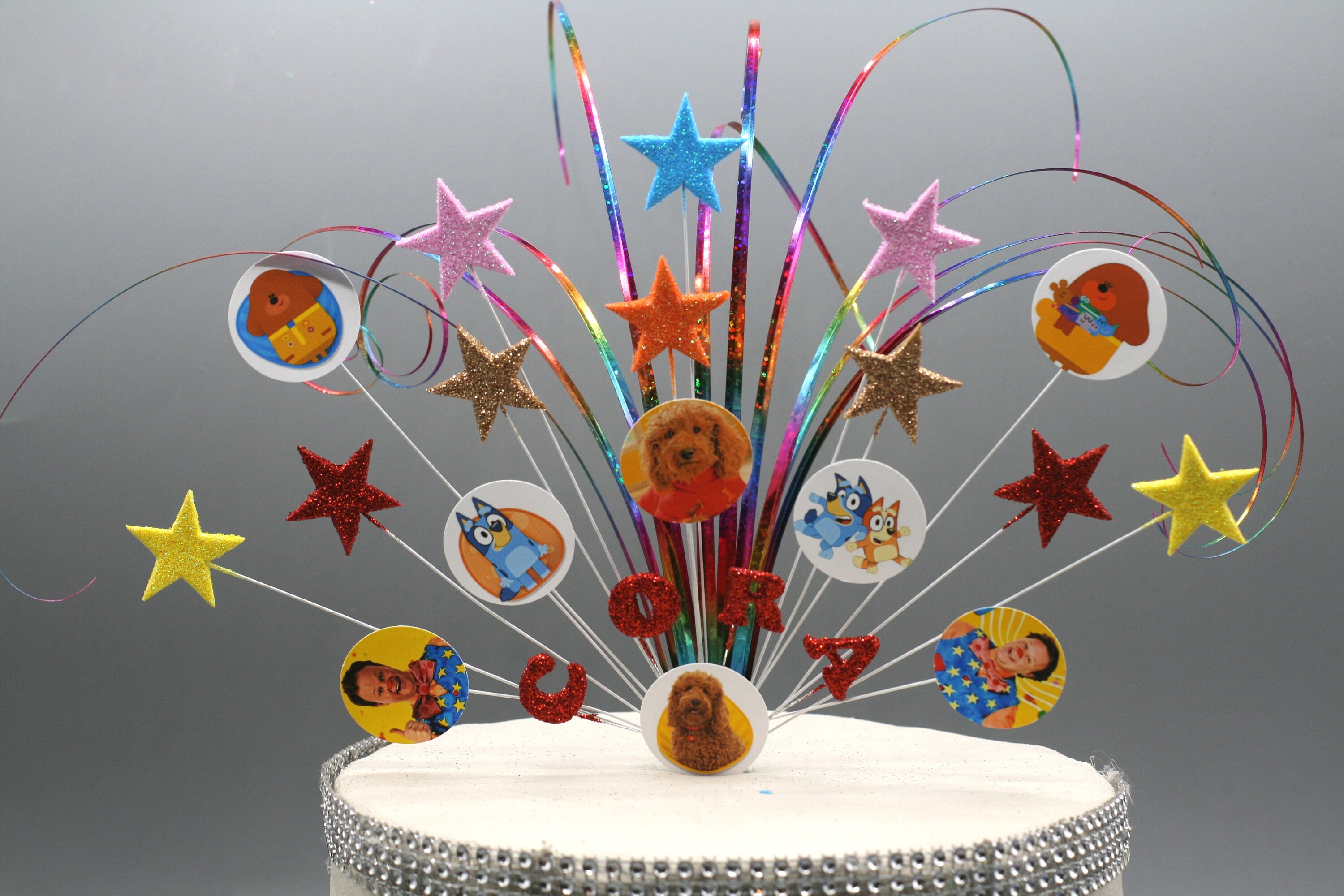 Children's Kid's Cake Topper Stars on Wires Cake Decoration Fun ...