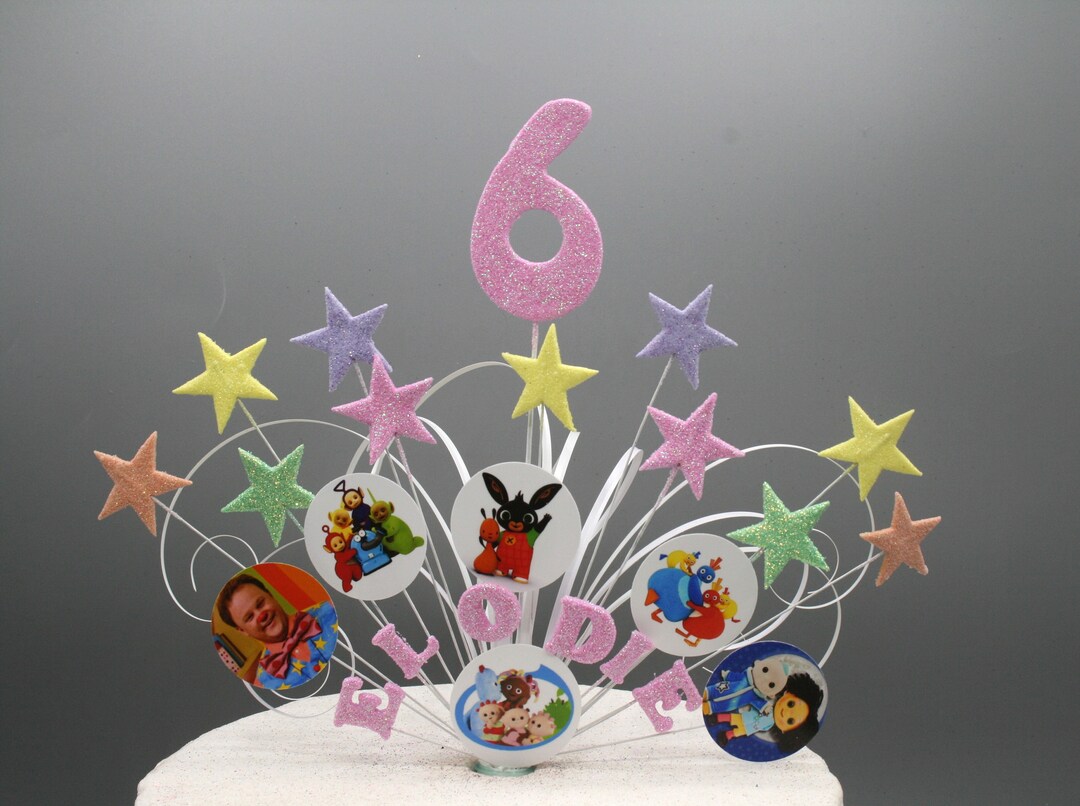 Children's Kid's Cake Topper Stars on Wires Cake Decoration Fun ...