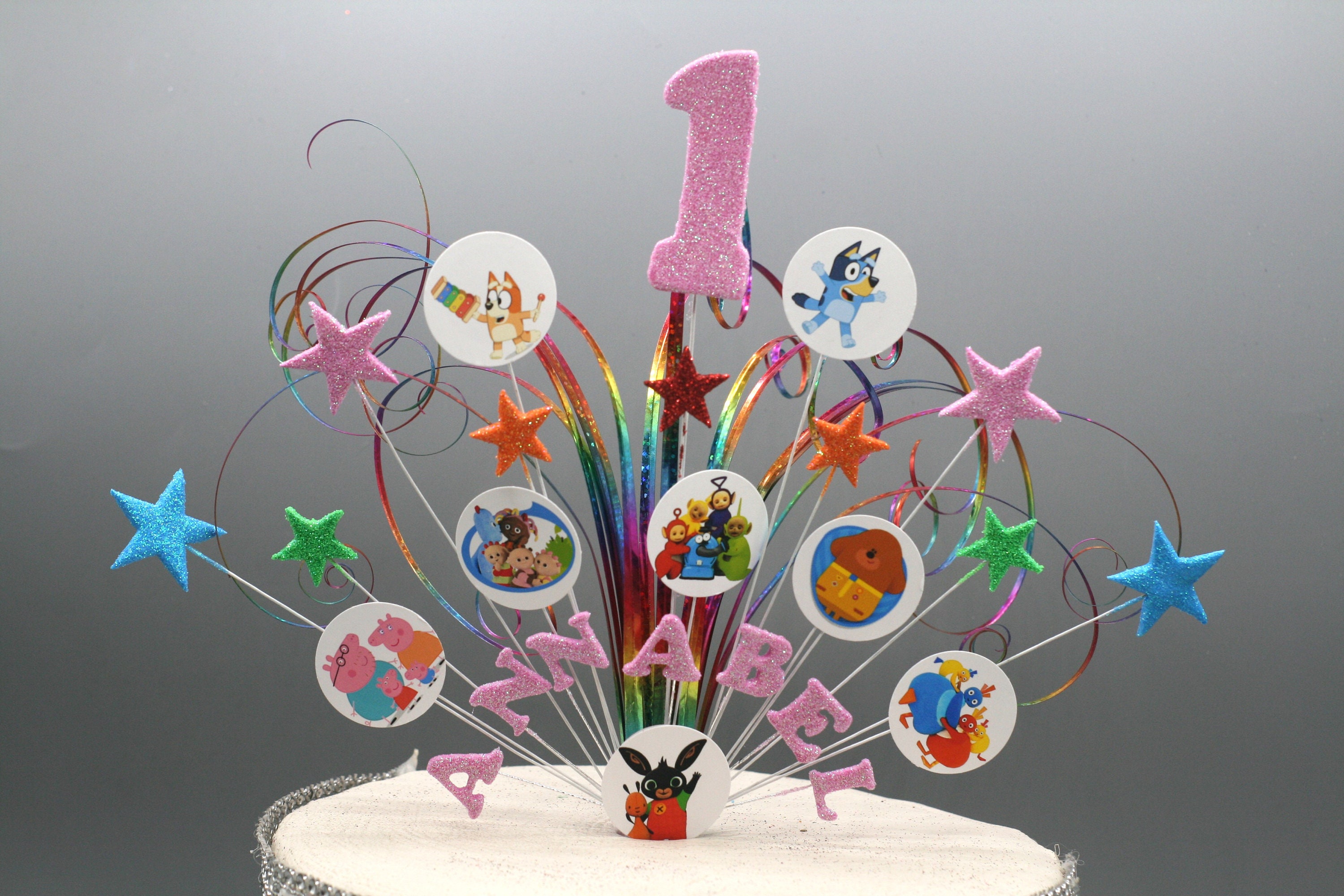 Children's Kid's Cake Topper Stars on Wires Cake Decoration Fun ...