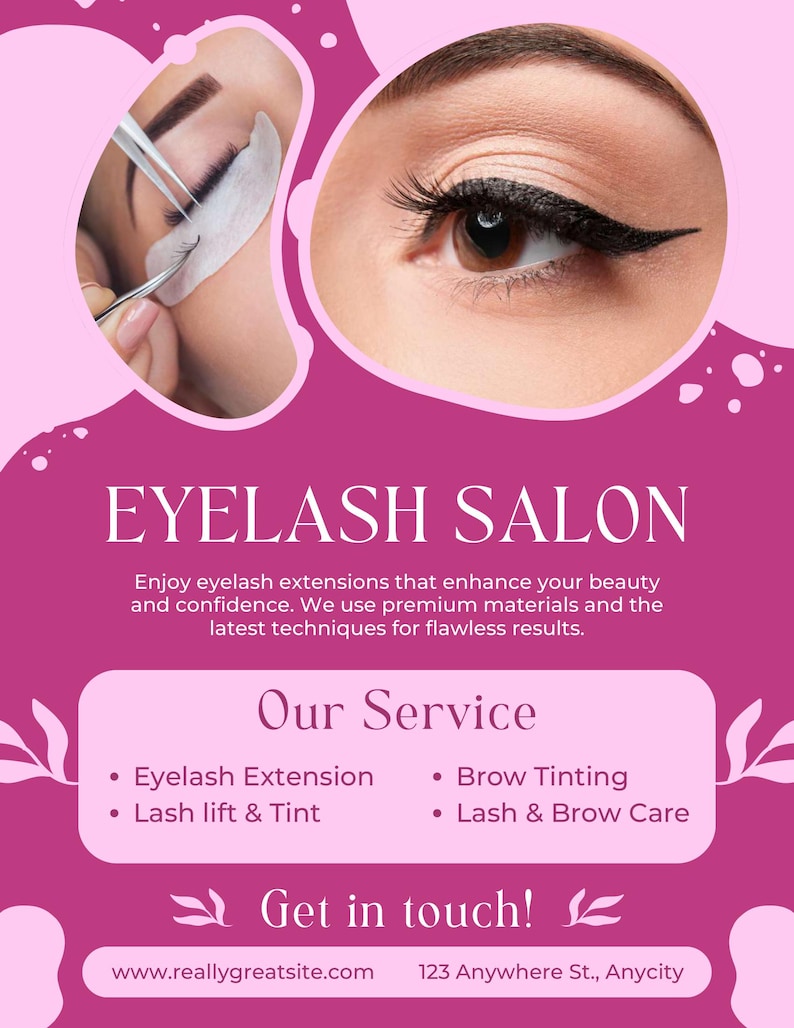 Beauty Salon Canva Templates | Eyelash, Nail, Skin Care Forms (digital ...