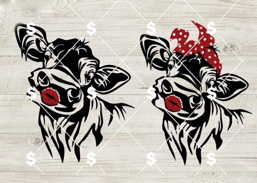 Cute Cow Kiss Svg, Farm Animal Svg, Cow Farm Decor SVG Cricut, Download ...
