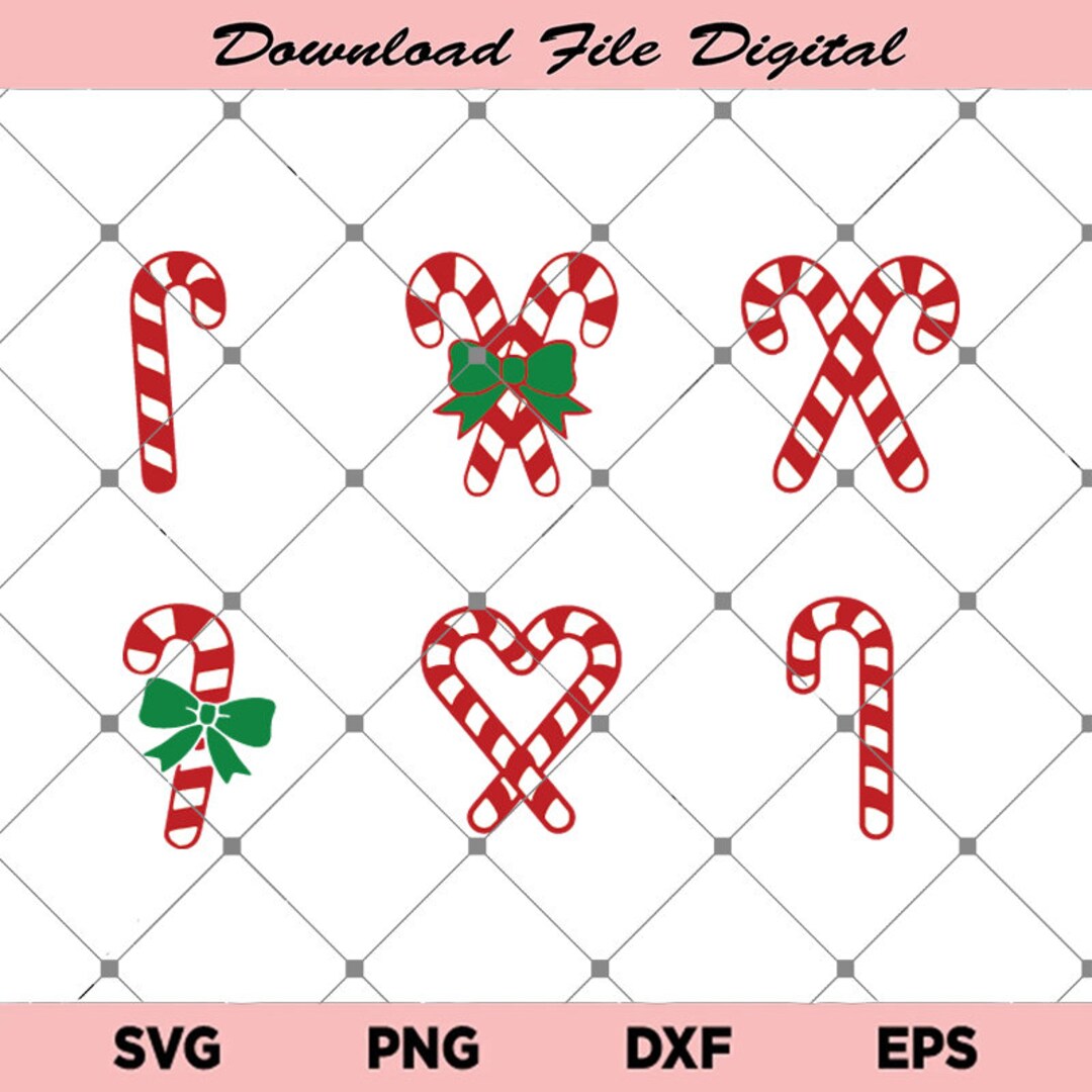 Christmas Candy Cane Svg, Christmas Svg, Candy Cane Svg, Candy Cane ...