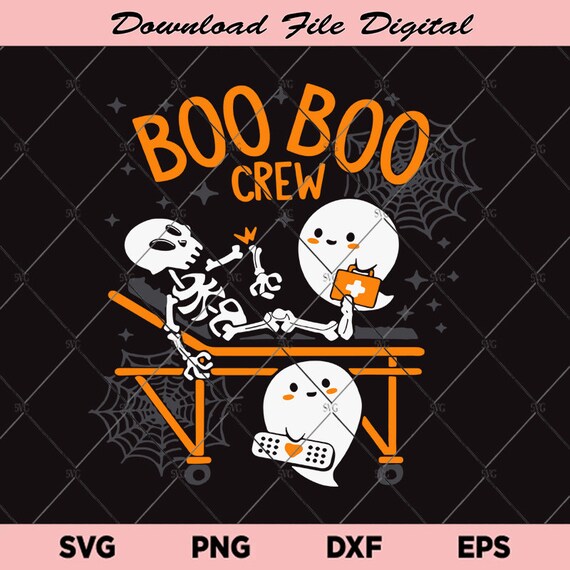 Boo Boo Crew Svg Boo Boo Halloween Svg Spooky Svg Funny - Etsy