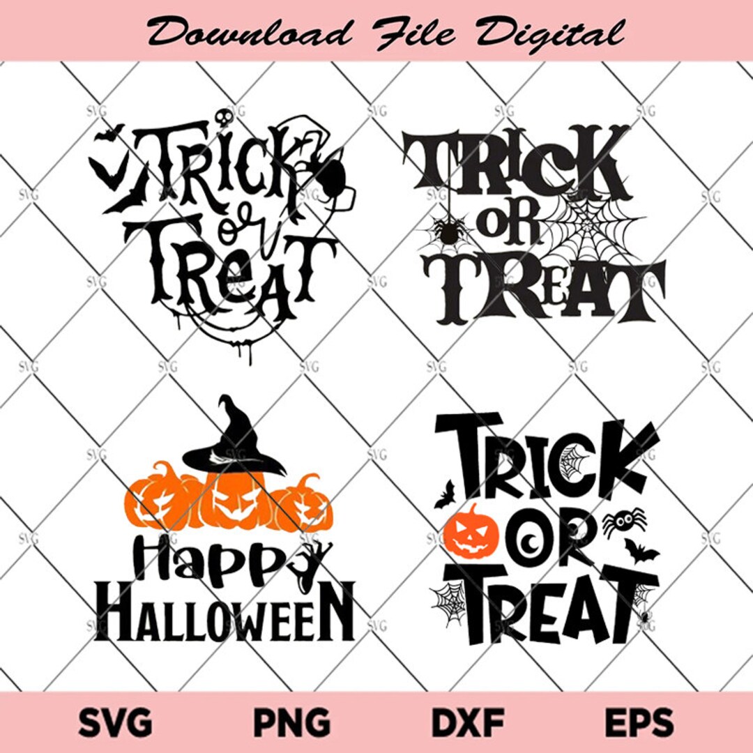 Trick or Treat Svg, Pumpkin Svg, Happy Halloween Svg, Halloween Svg ...