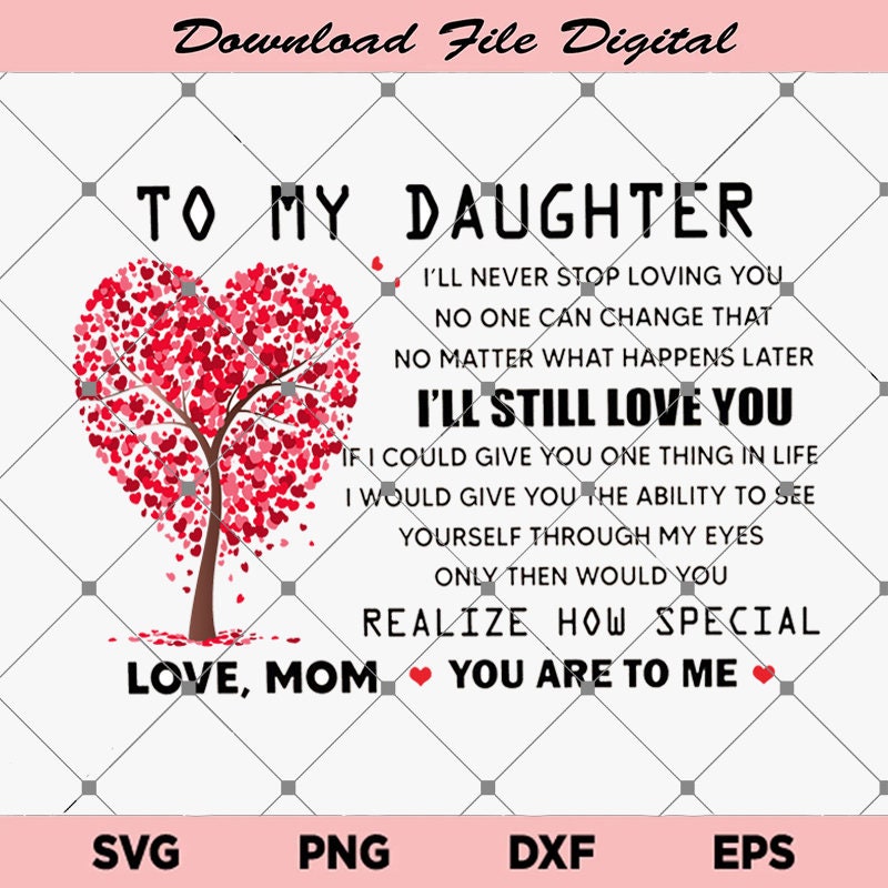 To My Daughter Svg, Mother and Daughter Svg, Gift for Daughter Svg ...