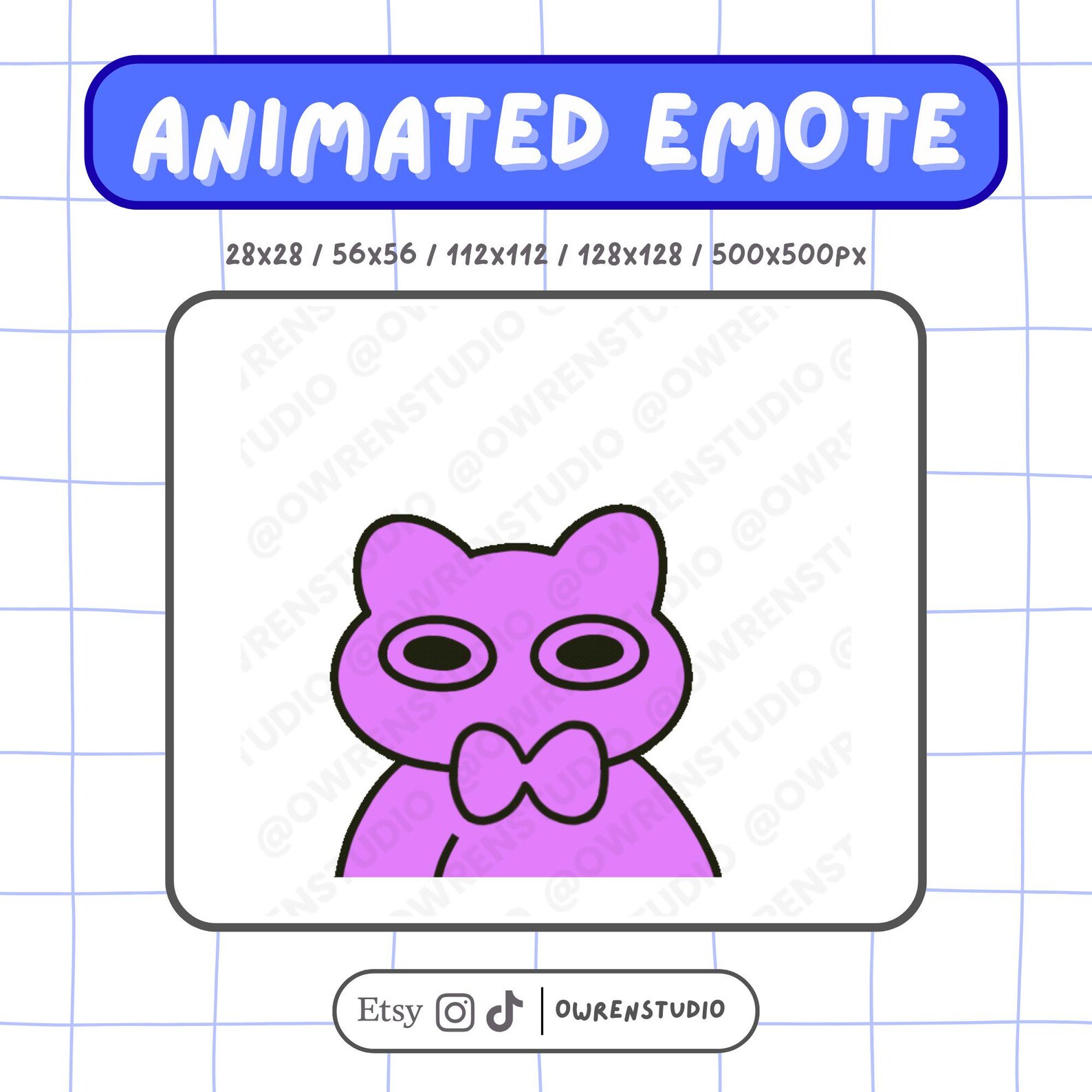 Rainbow Cat Animated Emote | RGB Kitten GIF for Twitch, Discord ...