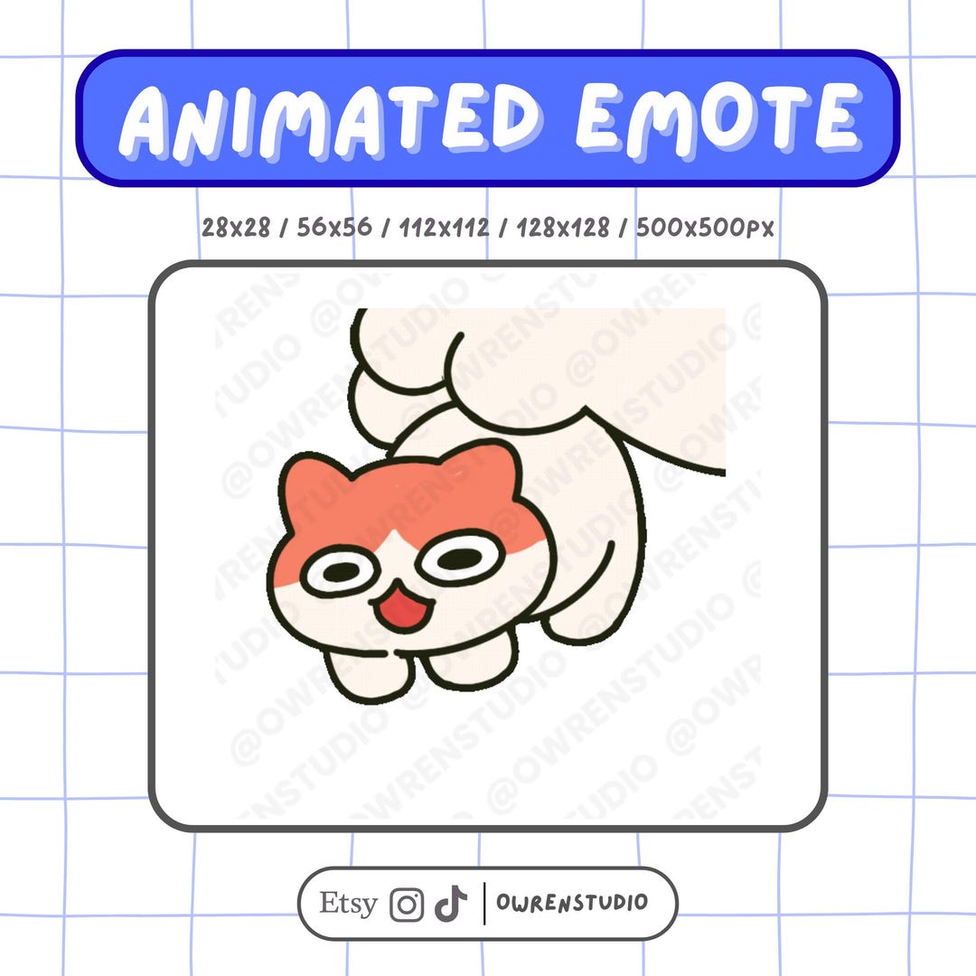 Animated Lifted Cat Emote – Twitch, Discord, Streamer Vtuber Emoji GIF ...