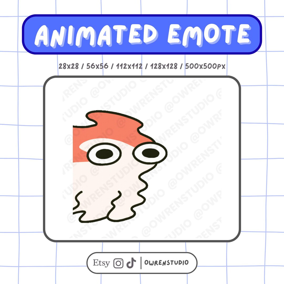 Animated Vanish Cat Emote, Kawaii Kitten Chibi Emoji (digital Download ...