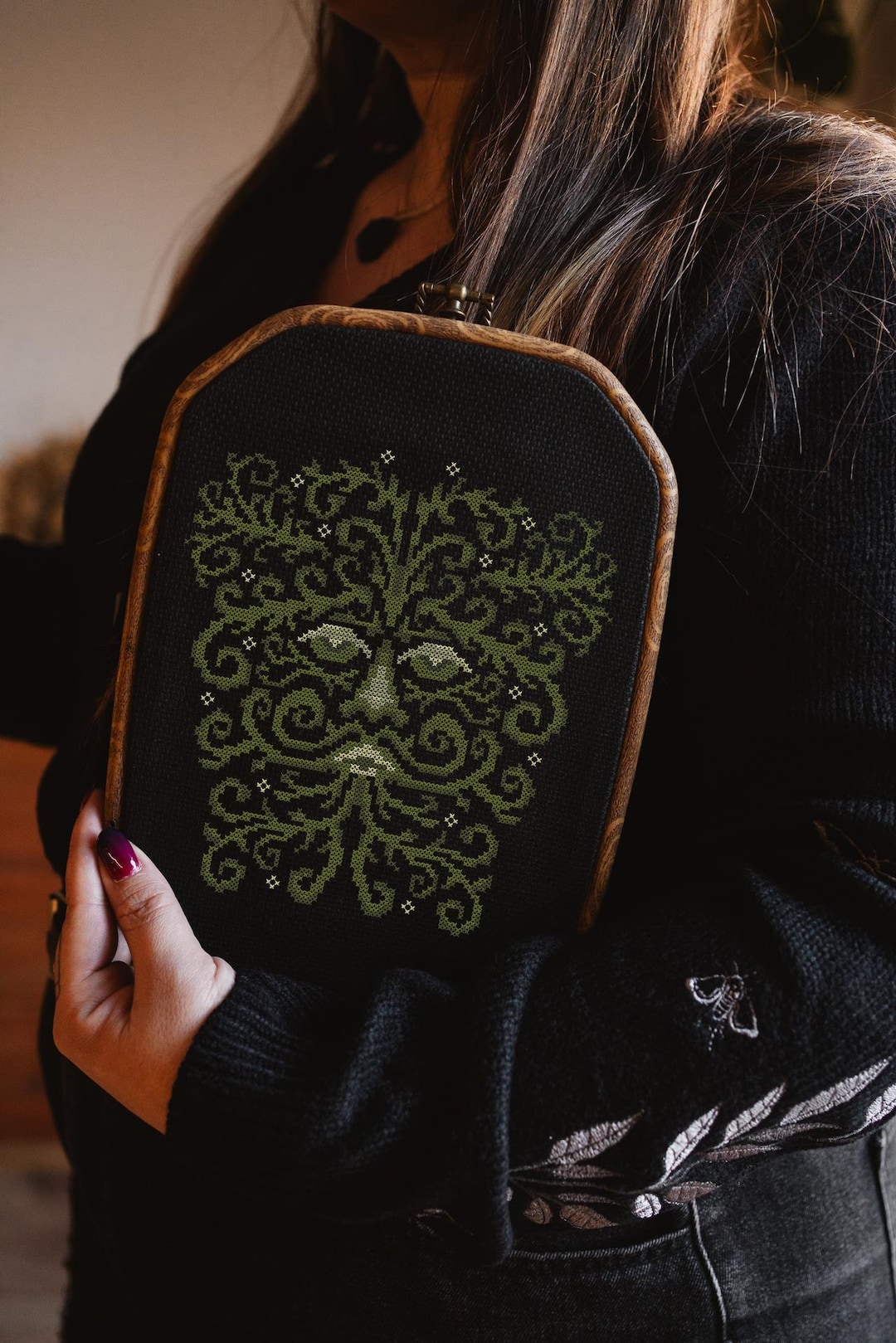 Green Man Cross Stitch Pattern / Digital Download / Forest Spirit ...