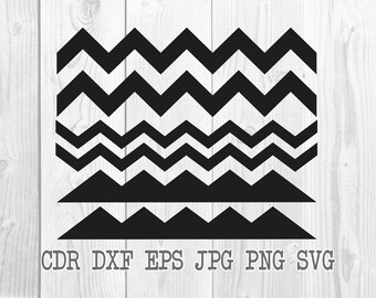 Zig zag svg | Etsy