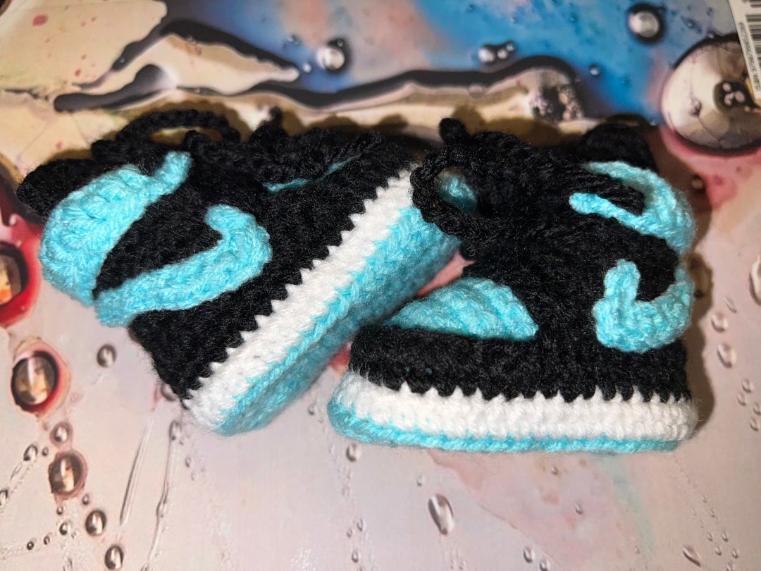Newborn Bubble Gum Blue Jordan 1 - Etsy