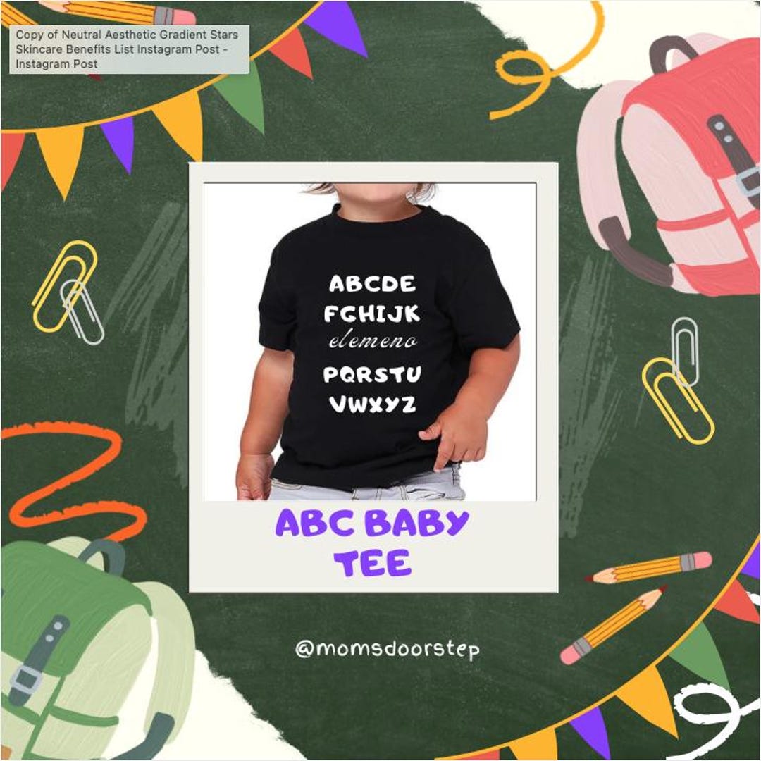 Funny Baby TEE abcdefghijk Elemeno Pqrstuvwxyz Alphabet Humor Short ...