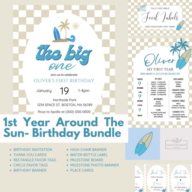The Big ONE - Birthday Bundle - Etsy