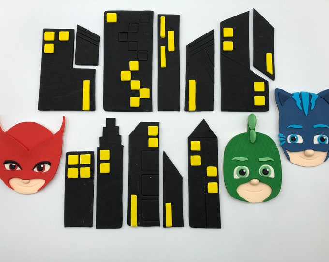 PJ Masks Cake Topper - Pj Masks - Cake Topper - Pj Masks Theme - Pj ...