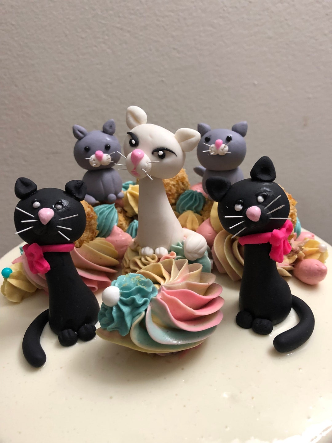 Cats - Fondant Cats - Cake Decorating - Cupcake Decorating - Sugar ...