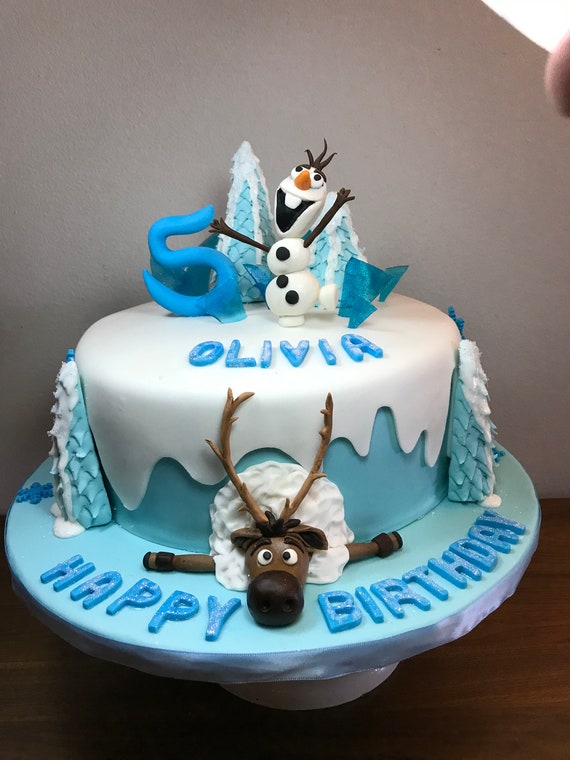 Frozen Cake Decoration Sven Cake Decoration Frozen Party | Etsy