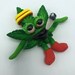 Weed Cake Decoration - Cannabis Fondant Cake Decoration - Marijuana ...