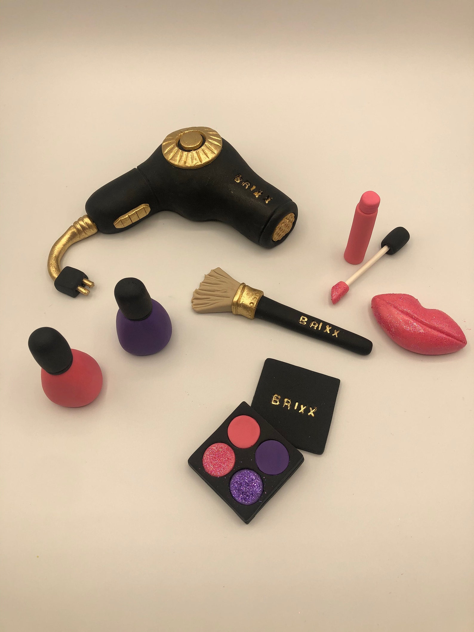 Beauty Fondant Cake Topper Hair Salon Cake Topper Nail - Etsy