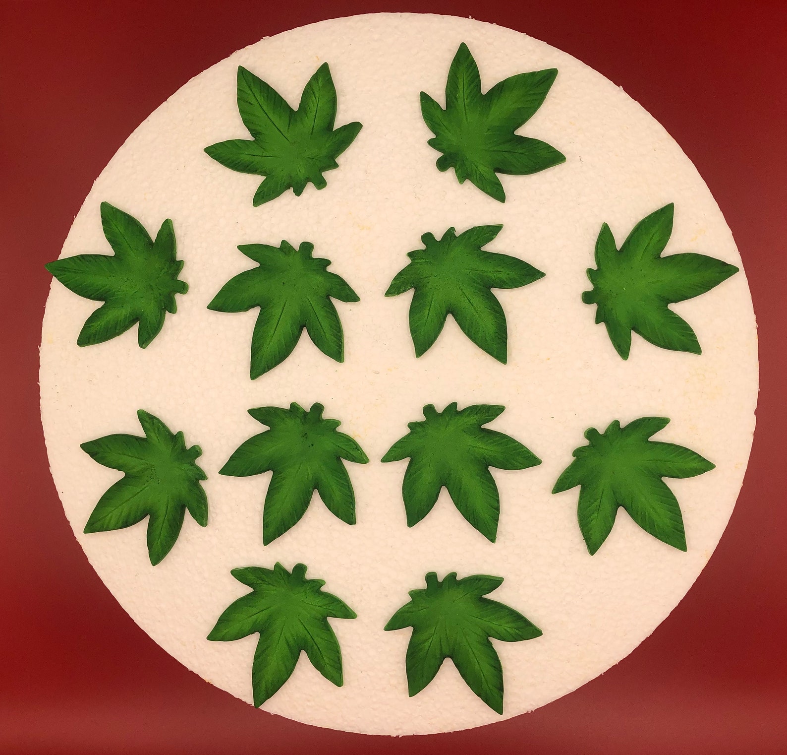 Weed Leaf Cannabis Leaves Cupcake Topper Weed Cupcake | Etsy