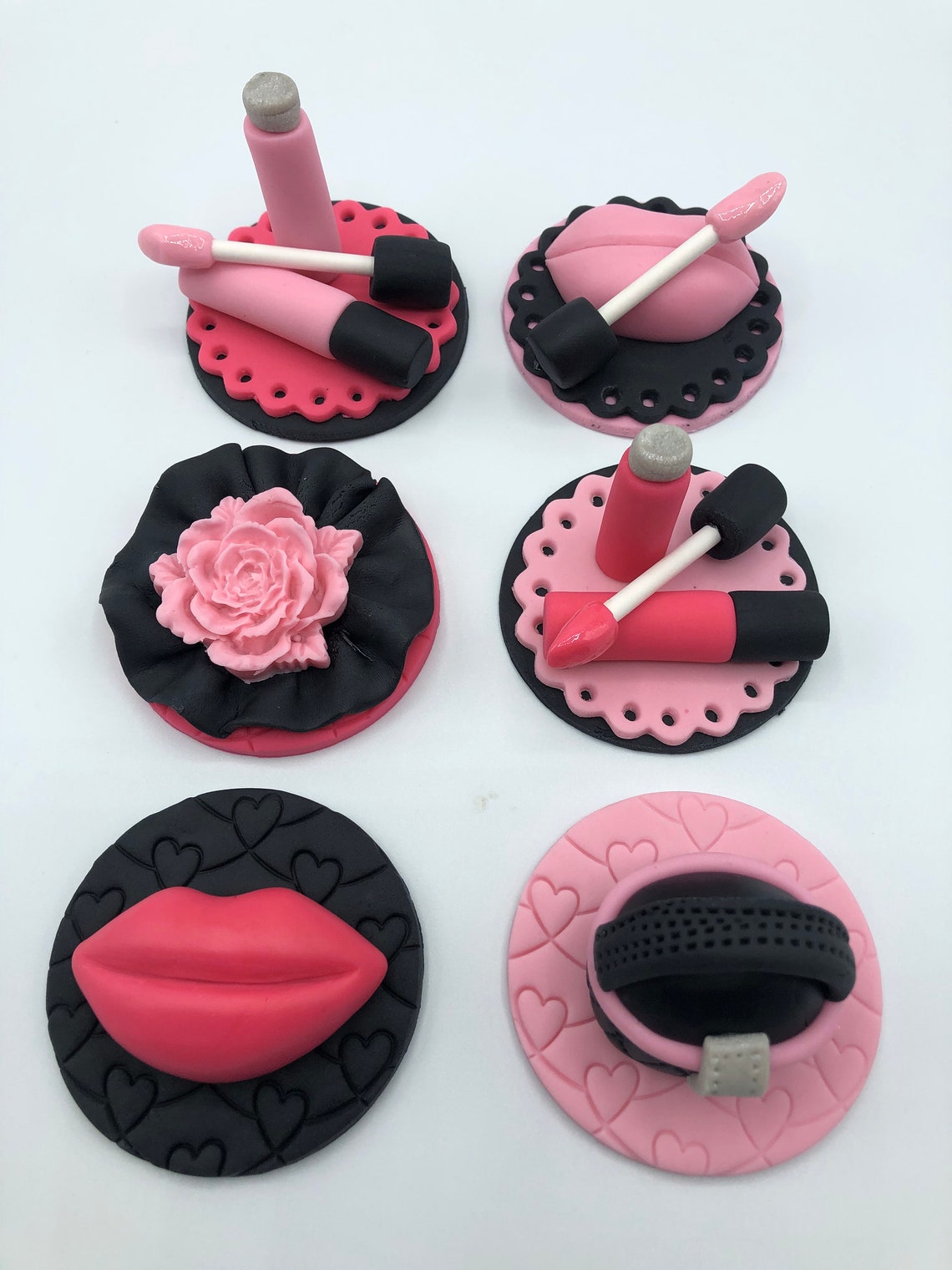 Makeup Topper Fondant Topper Lip Gloss Topper Cupcake | Etsy
