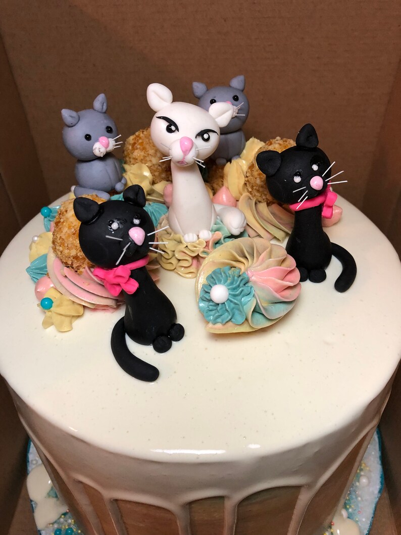 Cats - Fondant Cats - Cake Decorating - Cupcake Decorating - Sugar ...